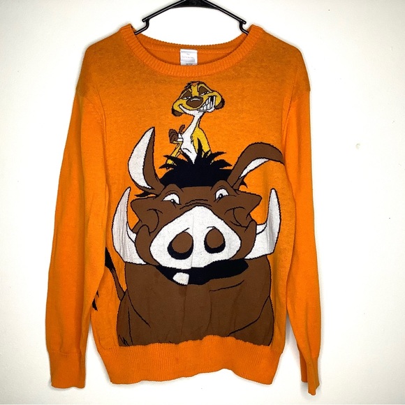 Disney | Shirts | Lion King Timon Pumbaa Sweatshirt | Poshmark